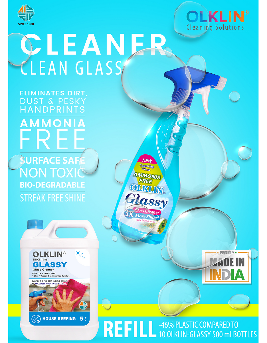 OLKLIN®-M3 GLASSY RTU (Glass Cleaner) – Maxwell Olklin